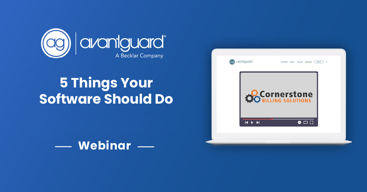 Cornerstone Billing Solutions - 5 Things Your Software Should Do