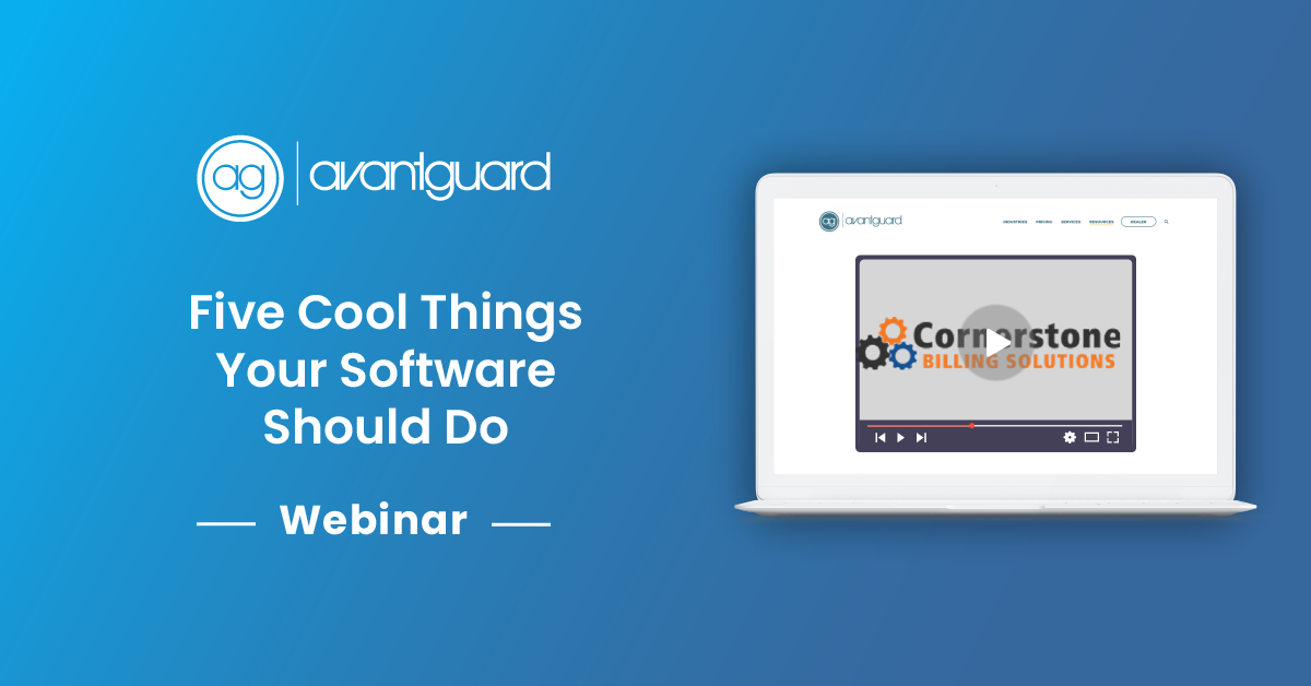 Cornerstone Billing Solutions - Five Cool Things Your Software Can Do